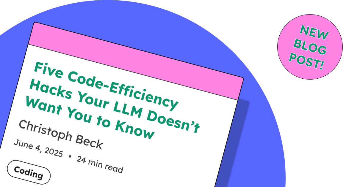 Five Code Efficiency Hacks your LLM does not want you to know ...