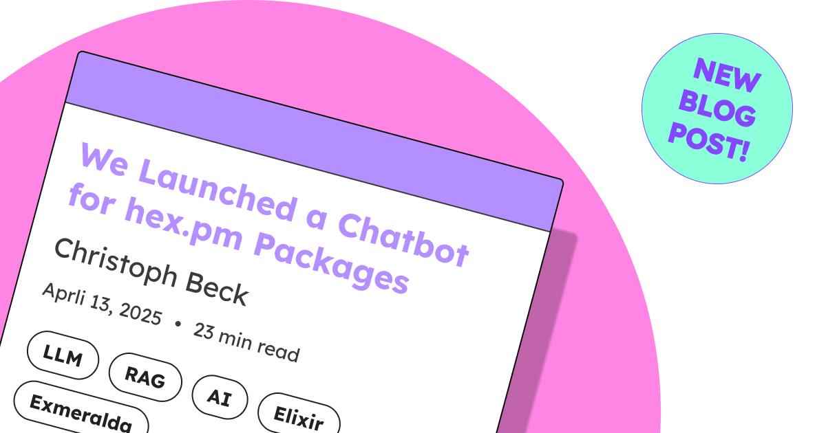 We Launched a Chatbot for hex.pm Packages | bitcrowd blog