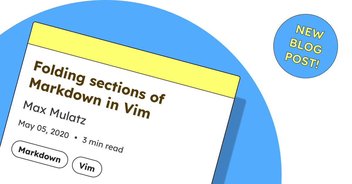 Folding sections of Markdown in Vim | bitcrowd blog