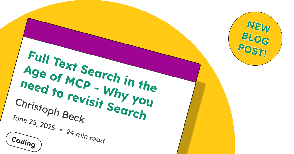 Full Text Search in the Age of MCP | bitcrowd blog