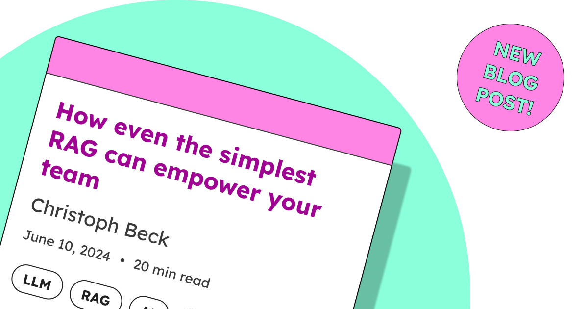 How even the simplest RAG can empower your team | bitcrowd blog